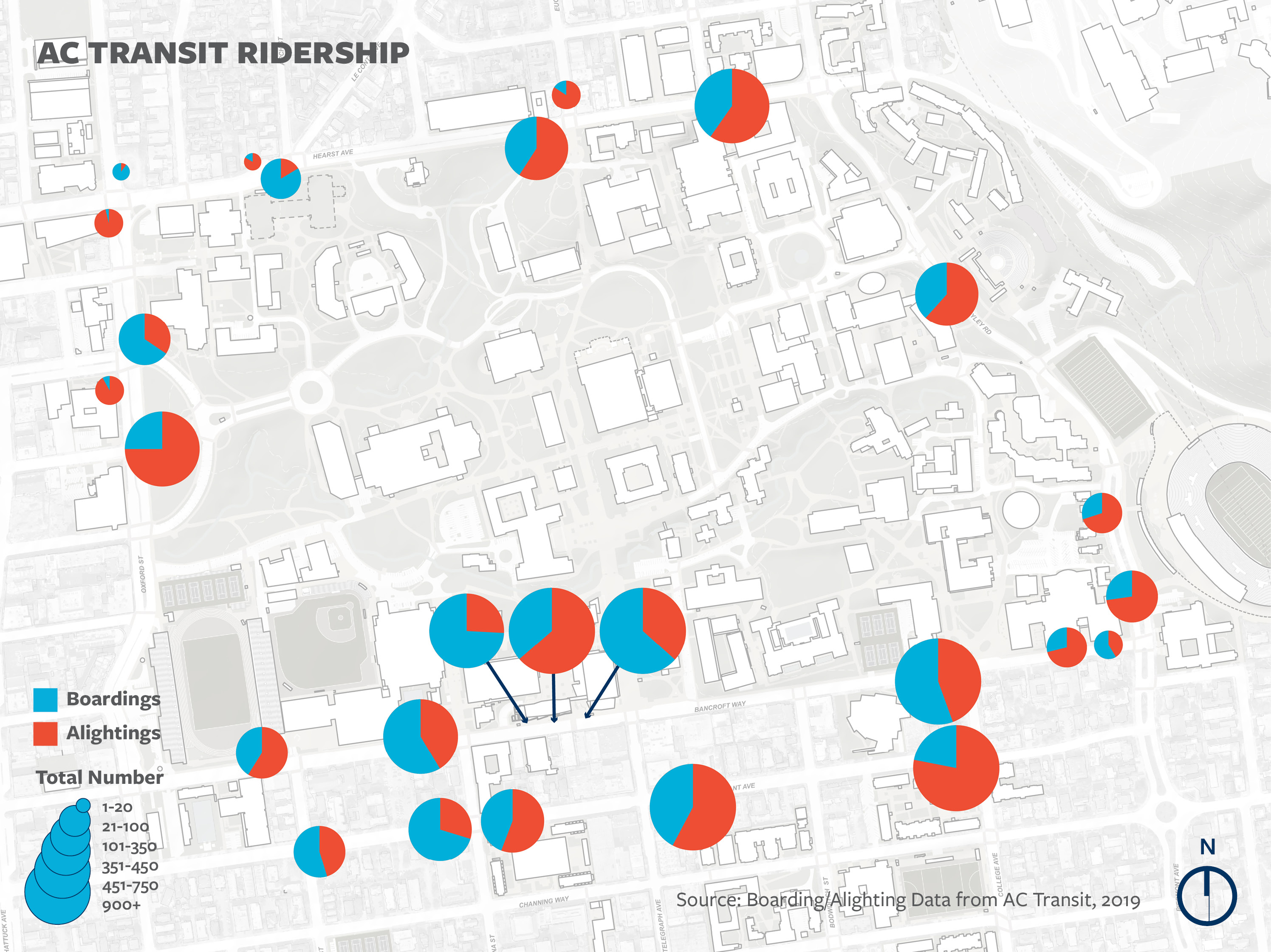 Mapa De La Universidad De California Berkeley Cus Major Asperities